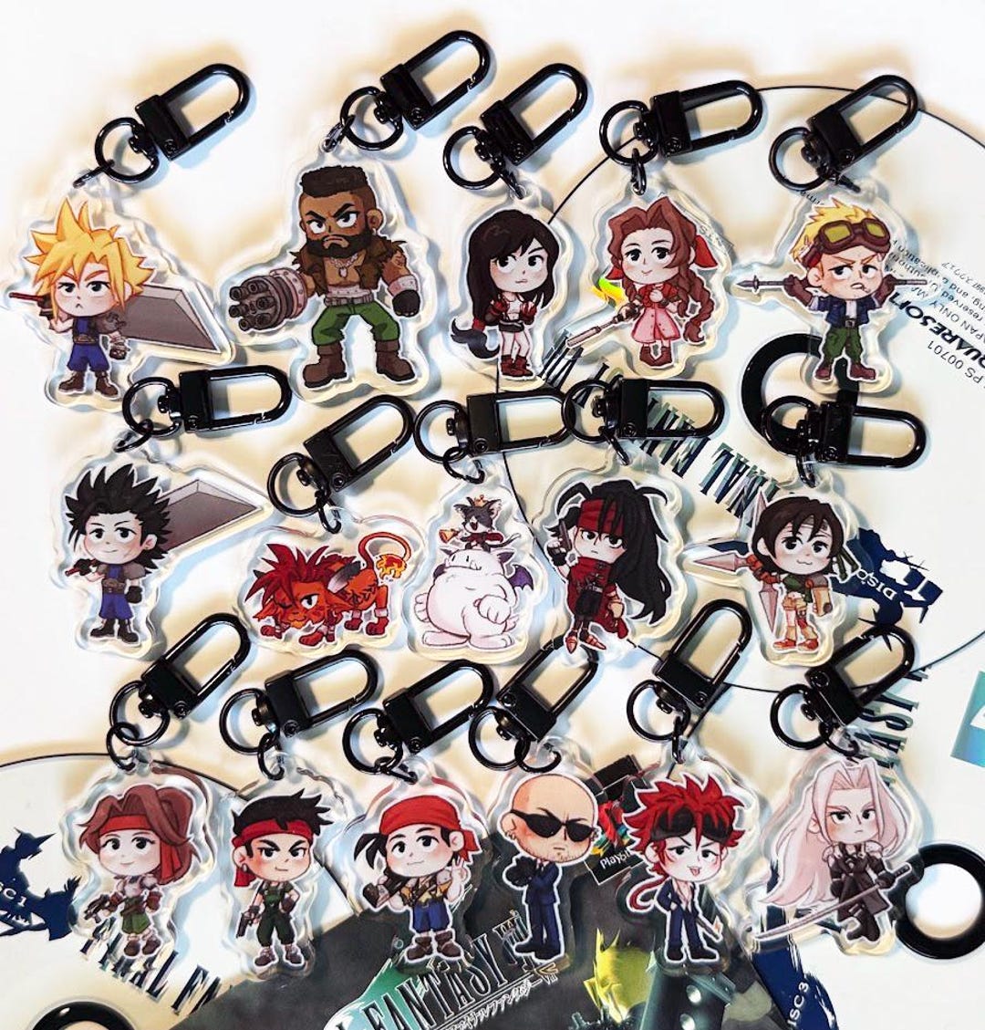 Final Fantasy VII 1.5in Acrylic Charms - Etsy