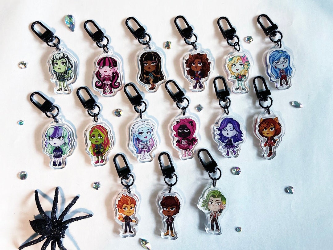 Monster High 1.5in Mini Acrylic Charms - Etsy