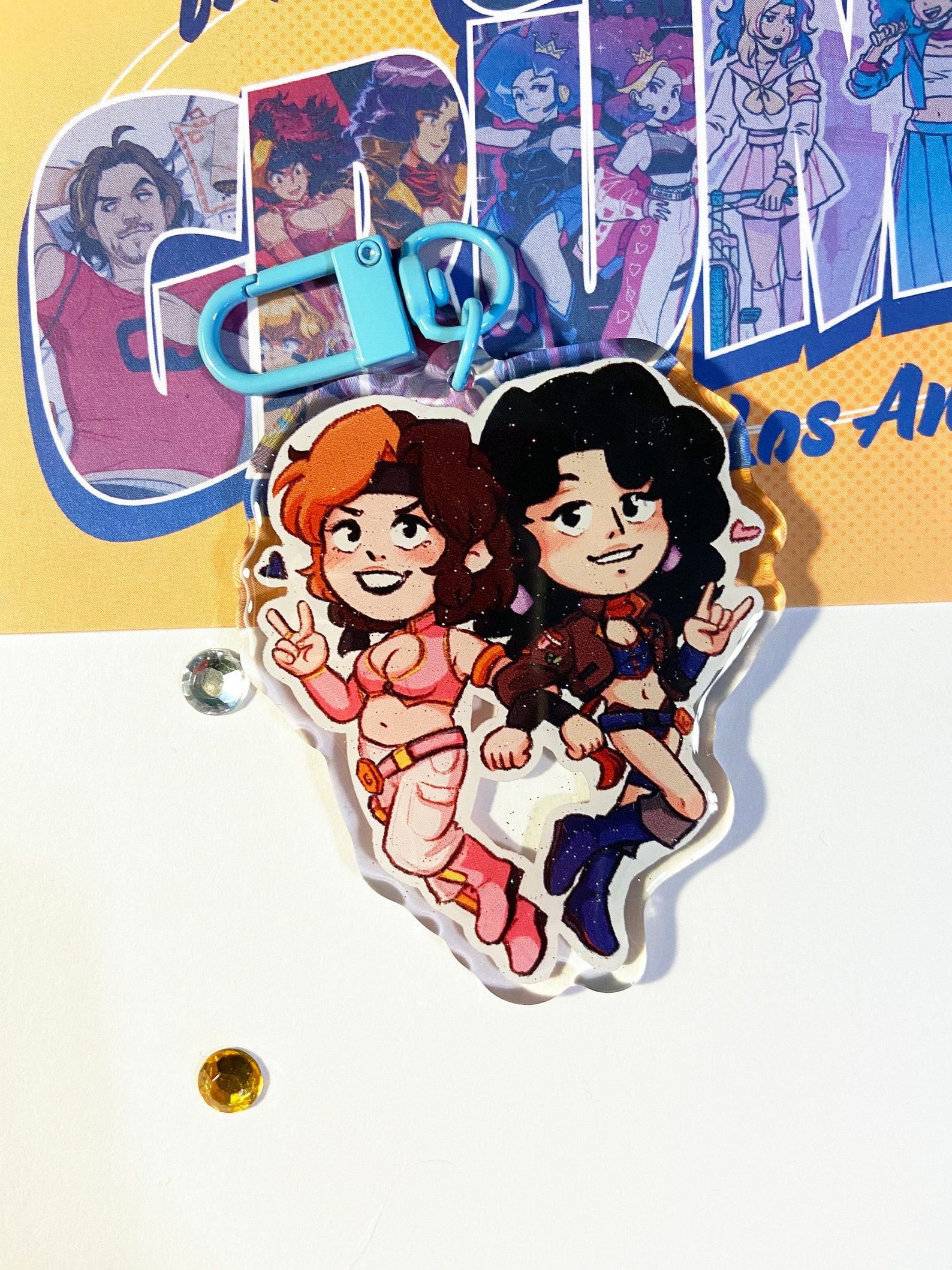 Game Gyaru / Game Grumps Glittery 2.5in Acrylic Charm - Etsy