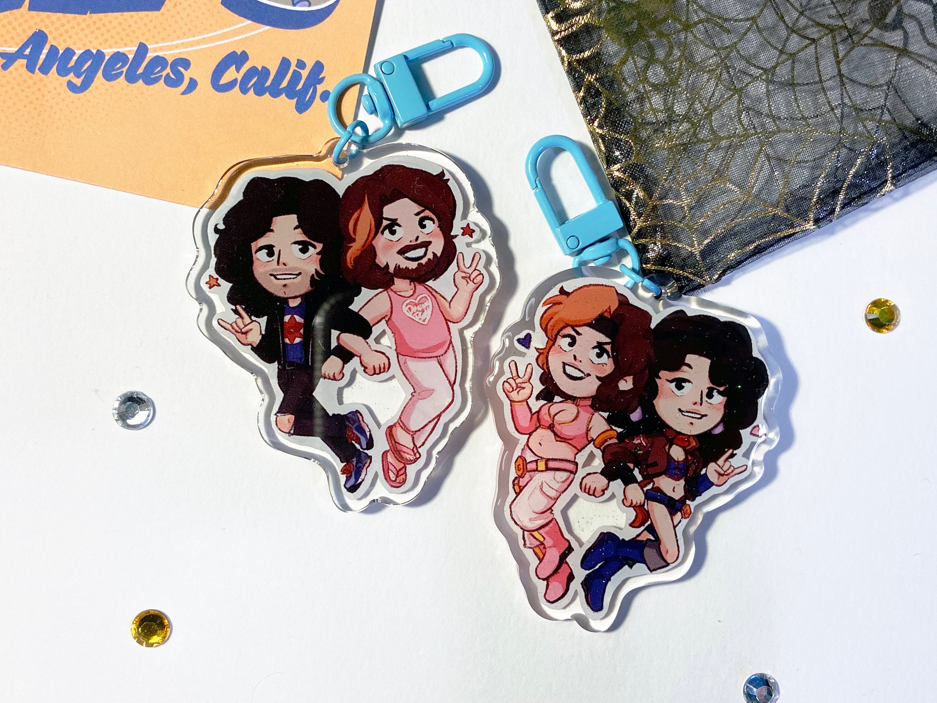 Game Gyaru / Game Grumps Glittery 2.5in Acrylic Charm - Etsy