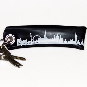 Vegan VIENNA Keychain Keyring Made by Upcycled Bicycle Tire - Etsy