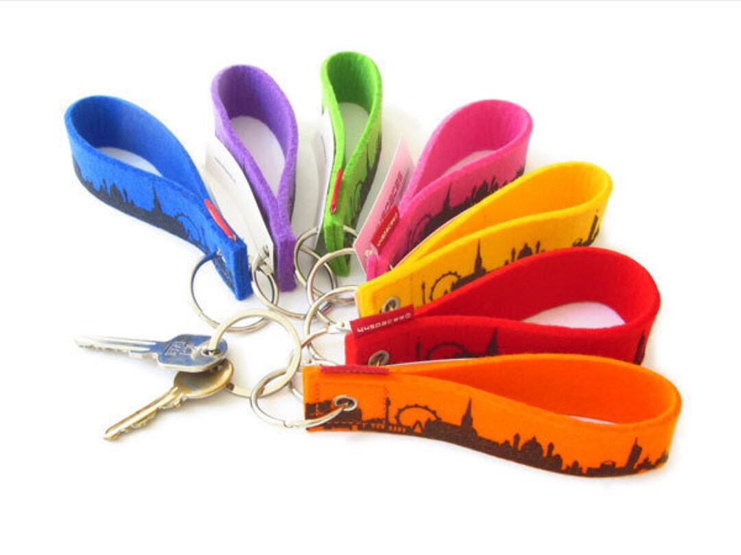 Keychain Vienna Austria Skyline Print Keyring Keyfob Woolfelt - Etsy UK