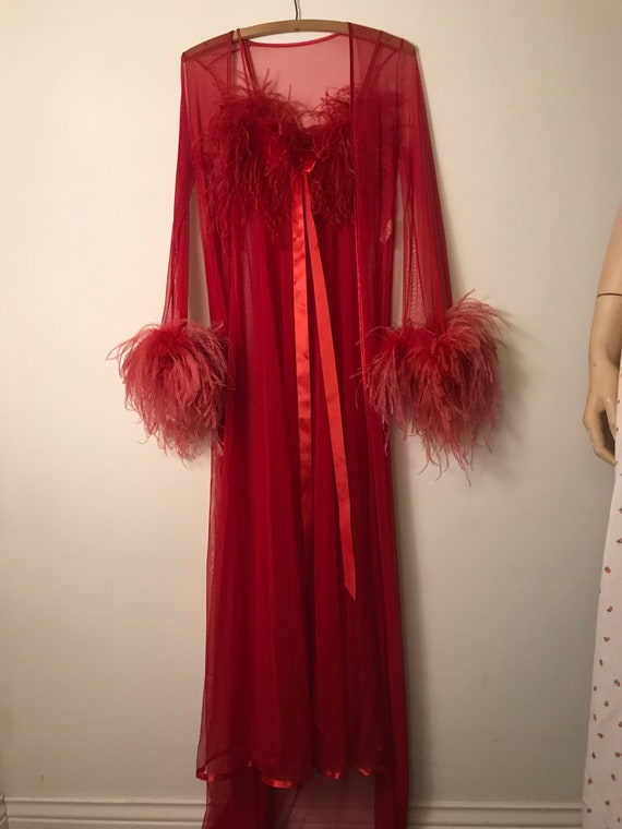 Feather peignoir - Gem