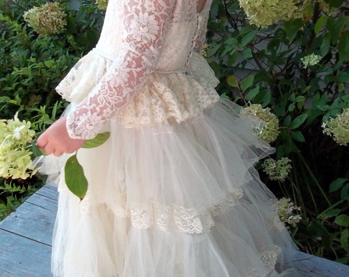 Vintage Miniature Bride Dress - Etsy