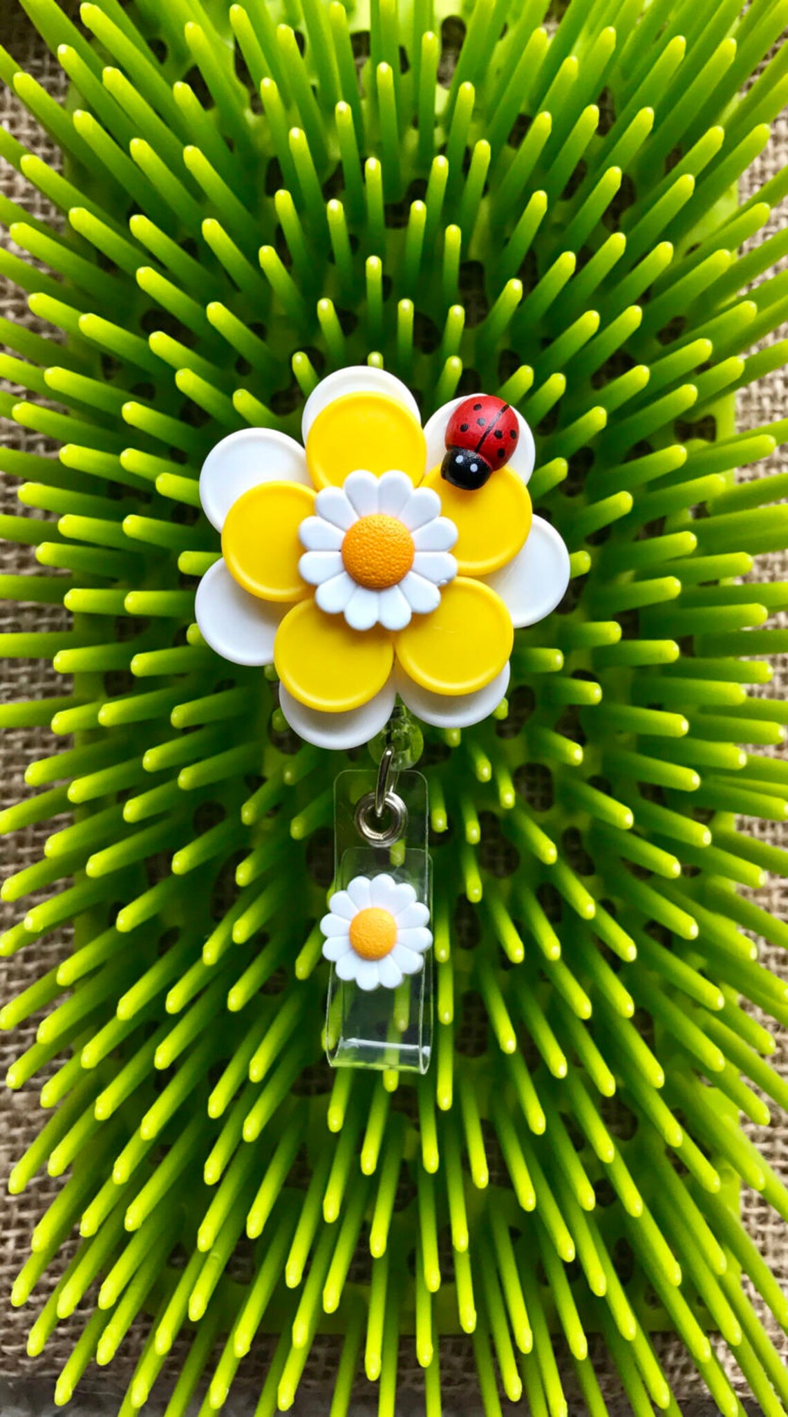 Nurse LUCKY LITTLE DAISY Ladybug Nurse/cna/tech/rn Id Badge | Etsy