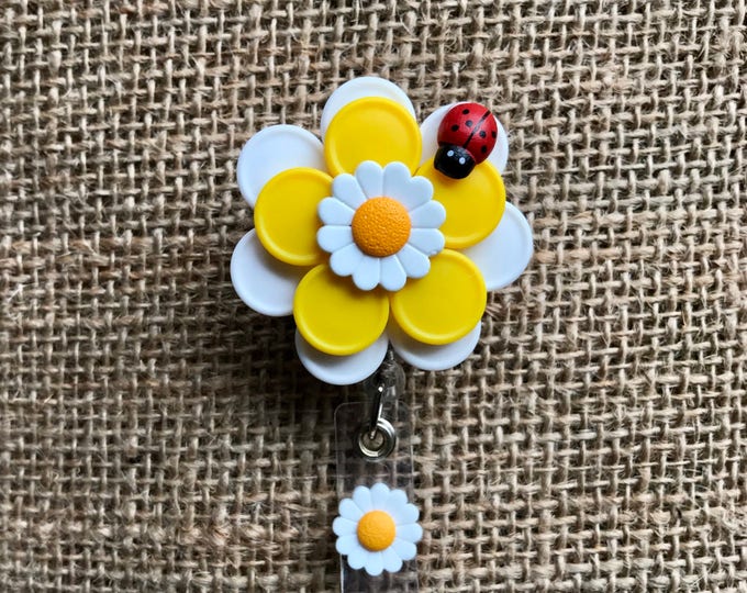 Nurse LUCKY LITTLE DAISY Ladybug - Nurse/cna/tech/rn Id Badge Lanyard ...