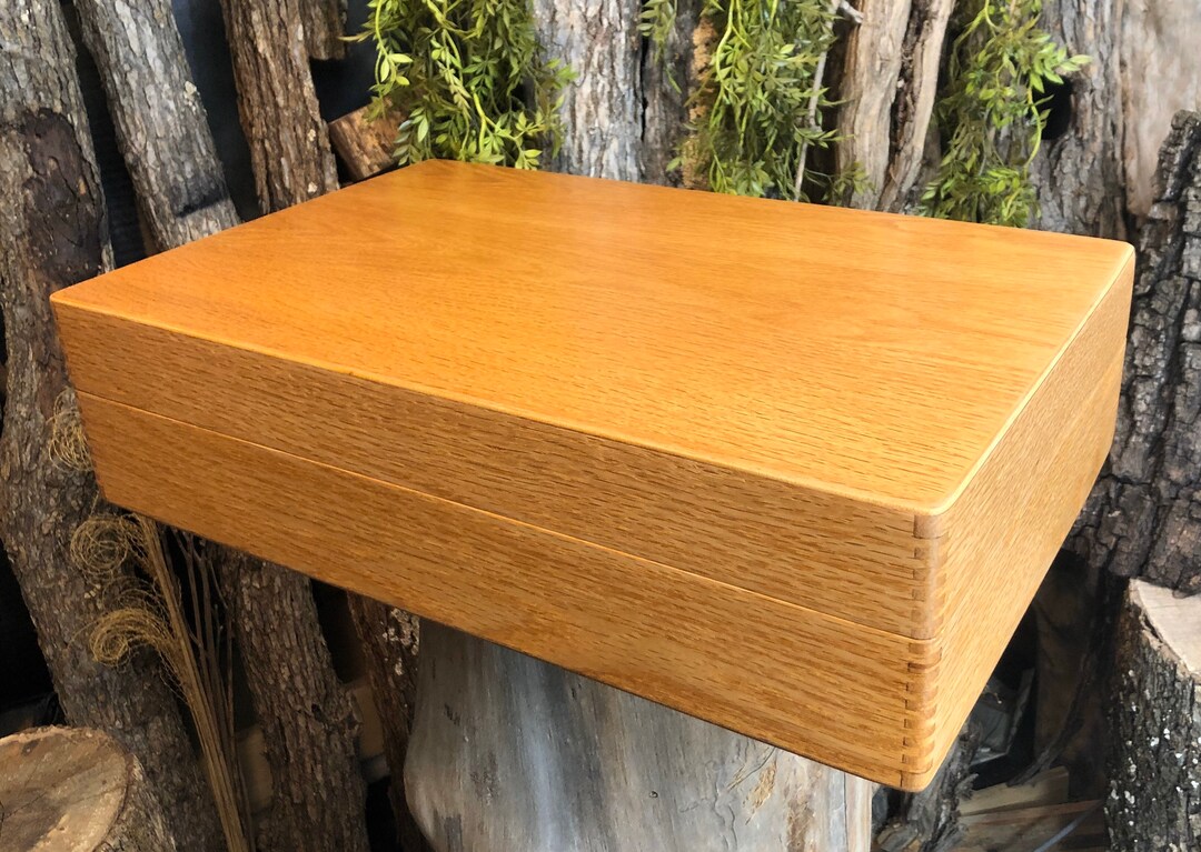 In Stock. Oak Portfolio Case, Large Wooden Case - Etsy