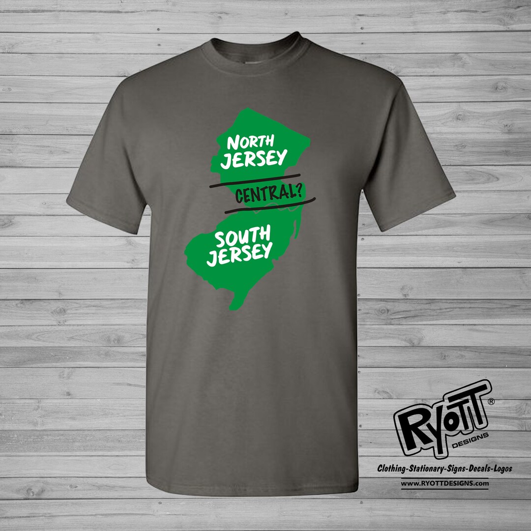 Ryott Designs New Jersey Map of North Jersey, Central Jersey and South ...