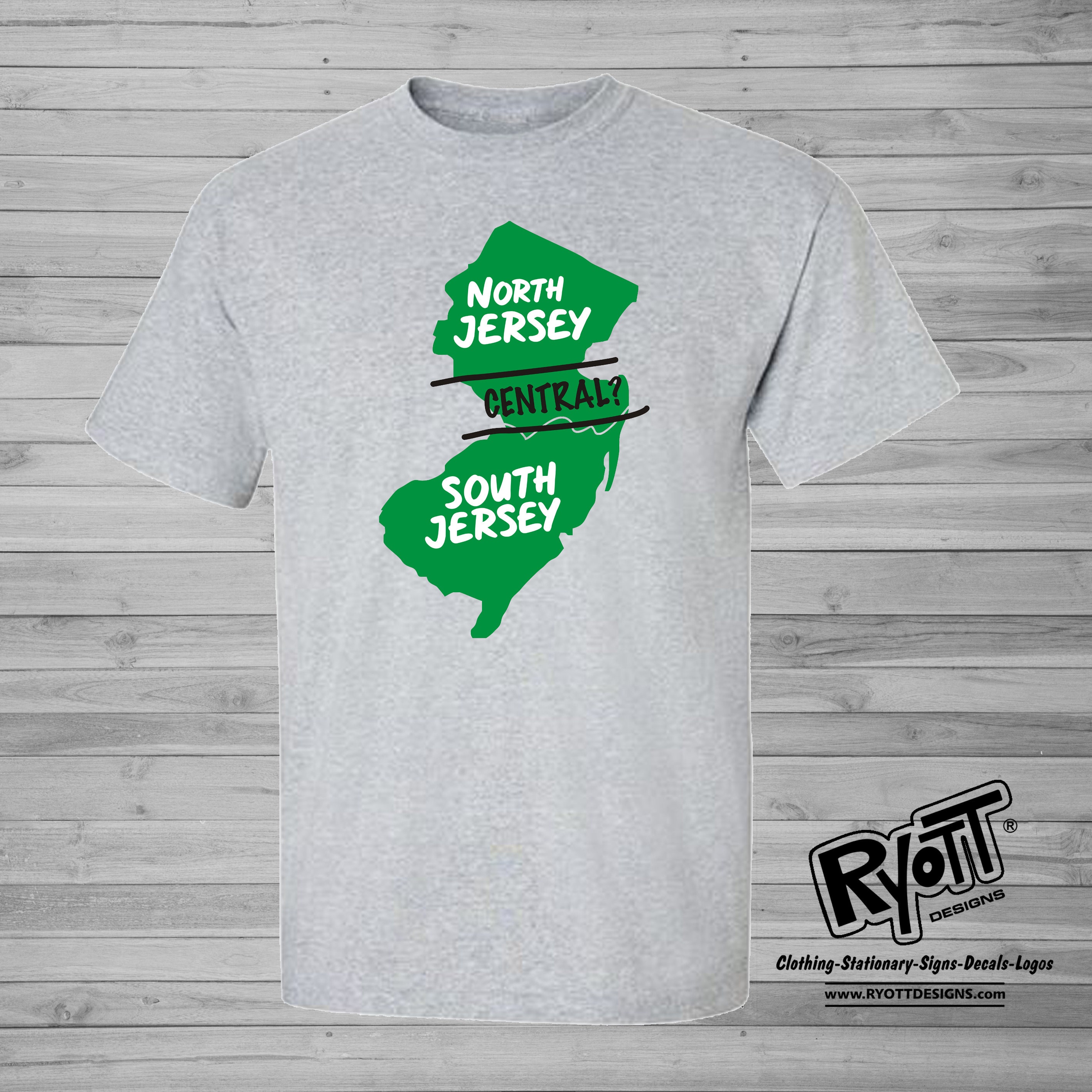 Ryott Designs New Jersey Map of North Jersey, Central Jersey and South ...