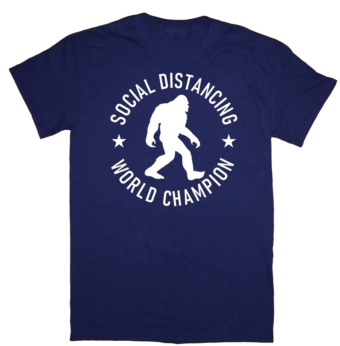 Ryott Designs Social Distancing World Champion Adult T-shirt rd ...