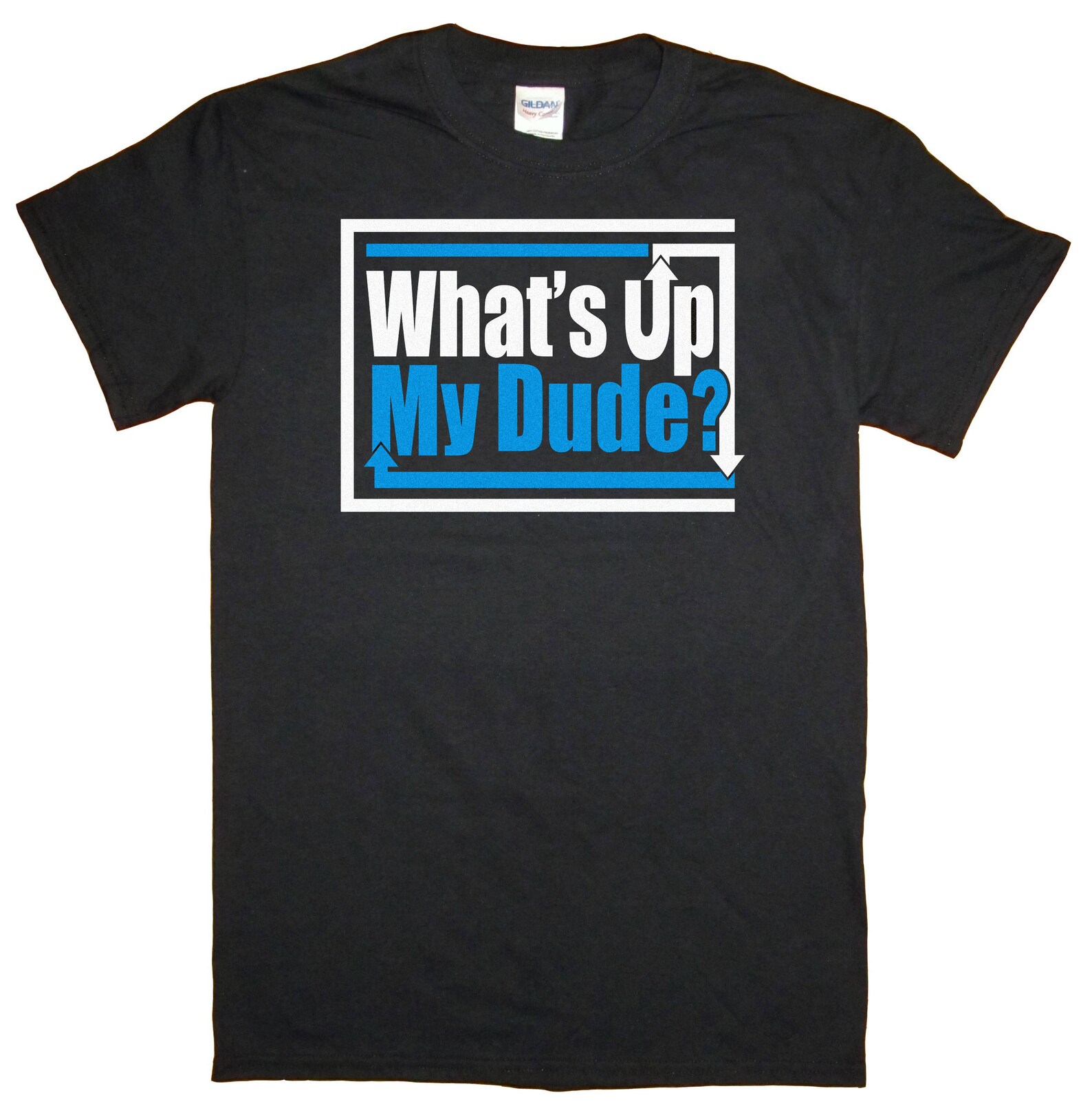 Ryott Designs Whats up My Dude? Adult Black T-shirt (rd-shirts#012) - Etsy