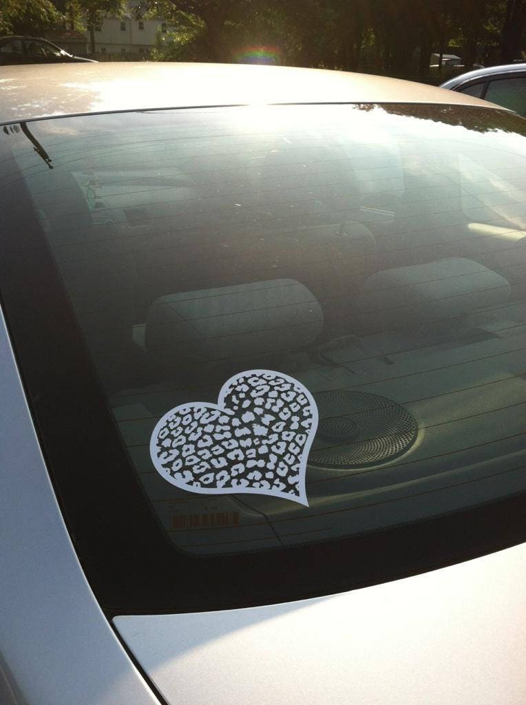 Ryott Designs Cheetah Heart V2 Vinyl Decal - Etsy