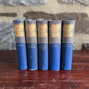 Blue Decorative Cloth Bindings the Works of Washington Irving Book ...