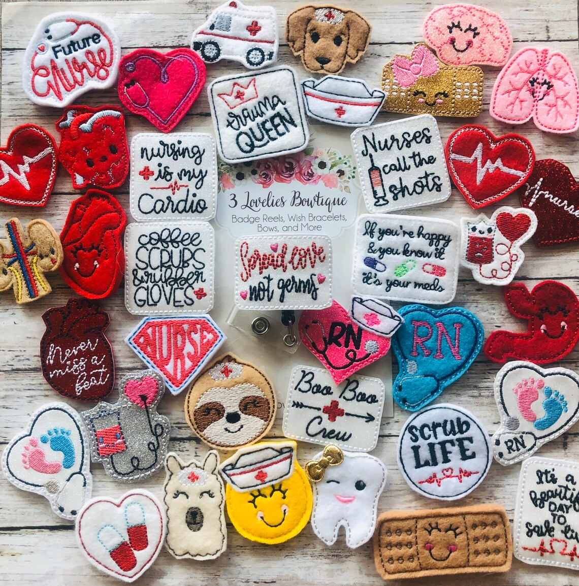 Choose 3 Medical Badge Reels.nurse Badge Reel.doctor Badge - Etsy