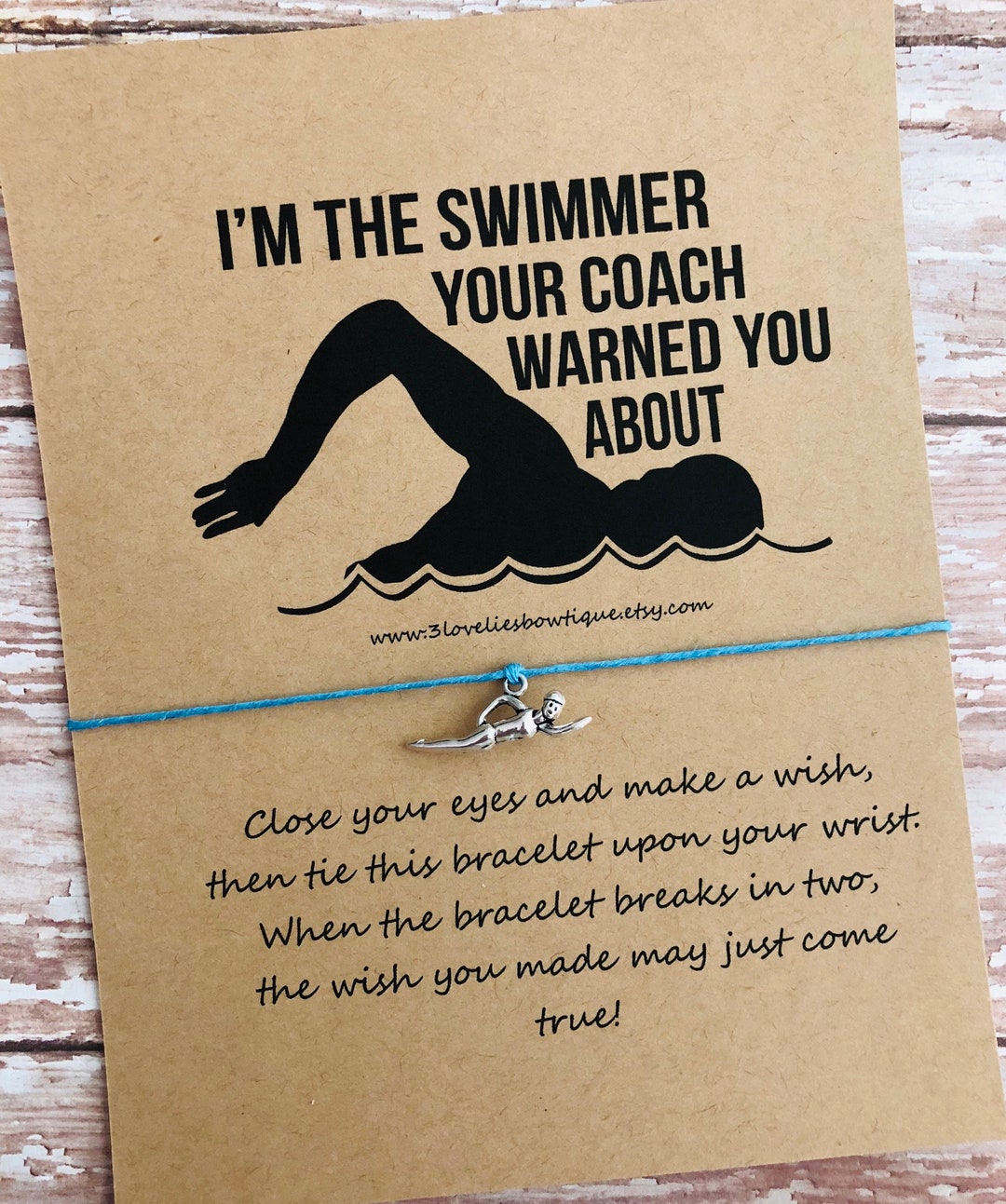Swimmer's Gift, Swim Team Gift, Swim Coach Gift, Swimmer's Wish ...
