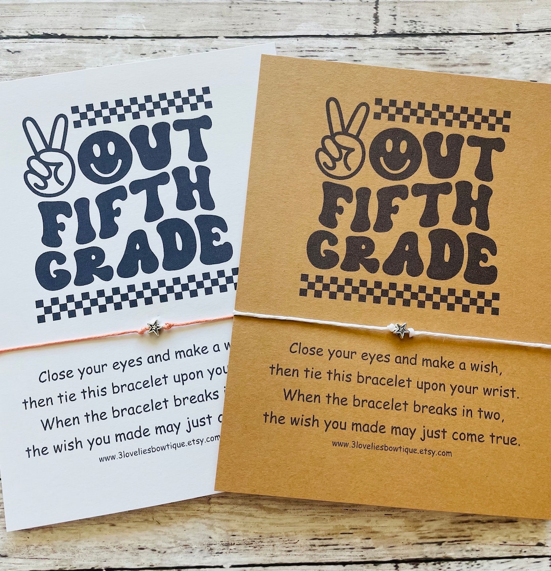 Peace Out 5th Grade,end of School,last Day of School Gift, 5th Grader ...