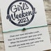 Girls Weekend Gift Girls Weekend Party Favor Girls Weekend - Etsy