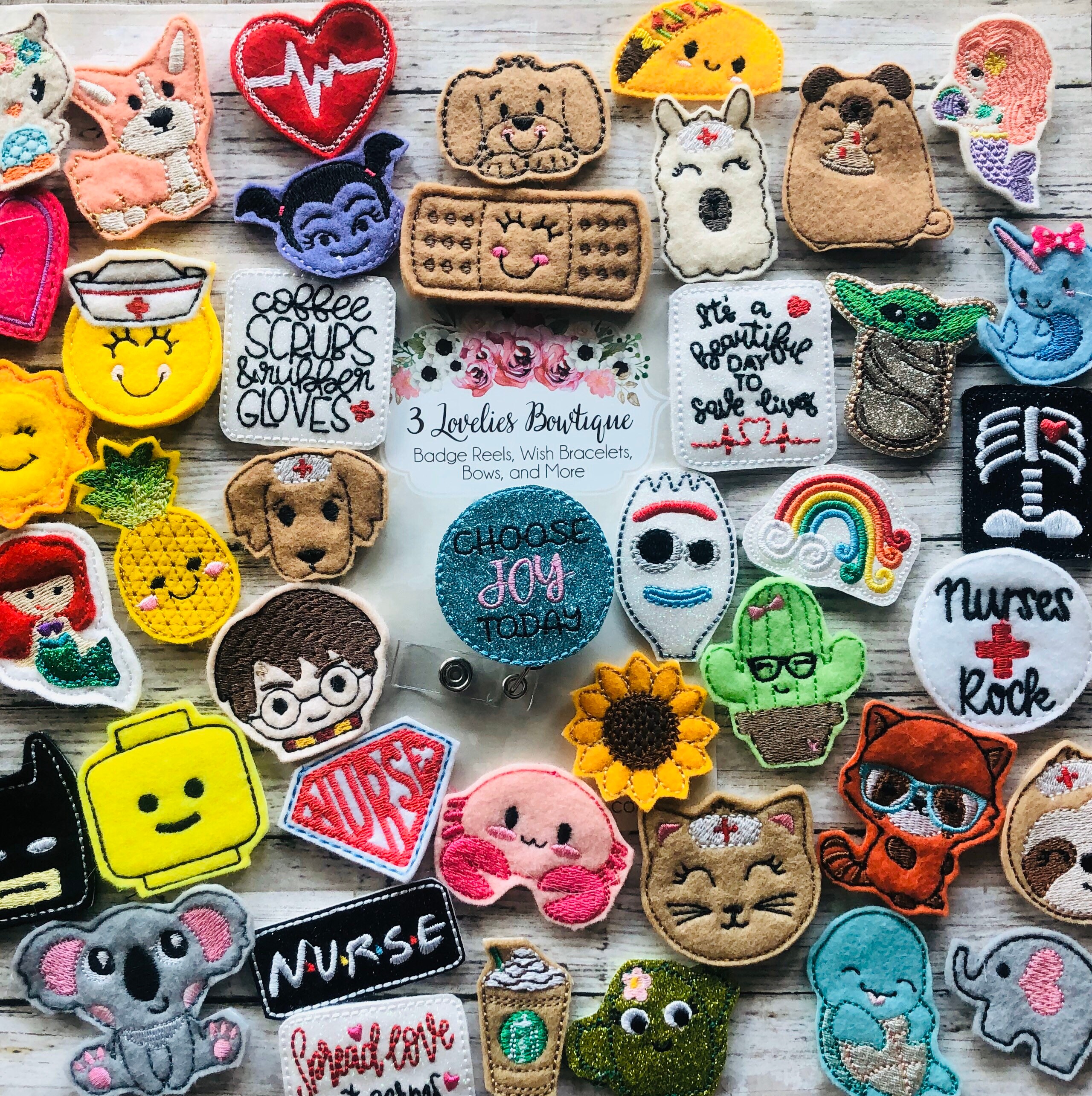 Pick 8 Badge Reel TOPPERS. Badge Reels.Badge Reel.Badge | Etsy