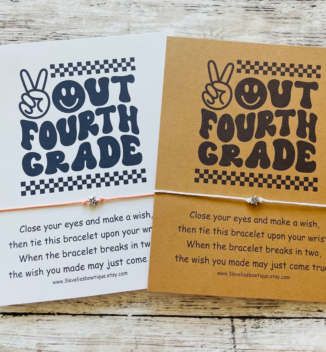 Peace Out 4th Grade, End of School Gift, 4th Grade Graduation Gift, 4th ...