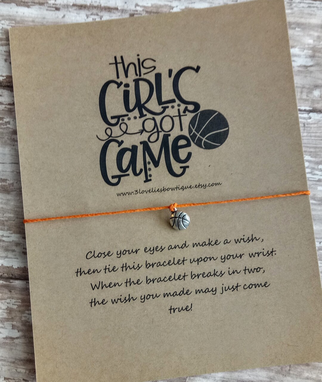 Basketball Gift.basketball Bracelet.basketball Team Bracelet.wish ...