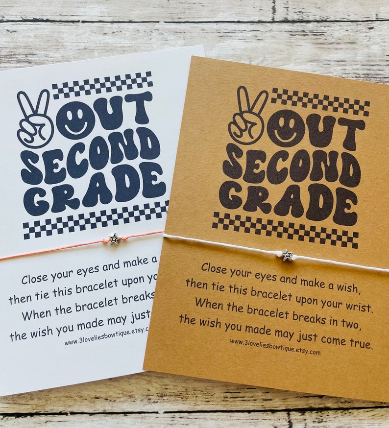 Peace Out 2nd Grade, End of School Gift, 2nd Grade Graduation Gift, 2nd ...