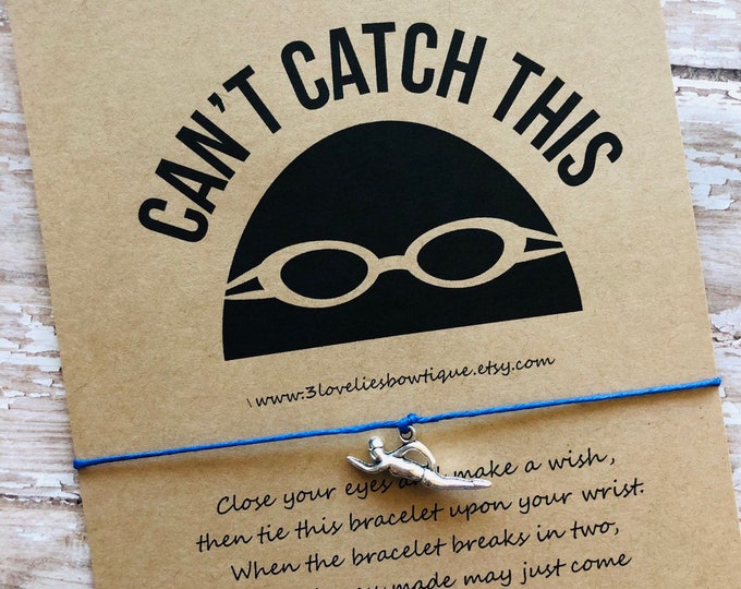 Swim Team Bracelets, Diving Team Gift, Synchronized Swimming, Sports ...