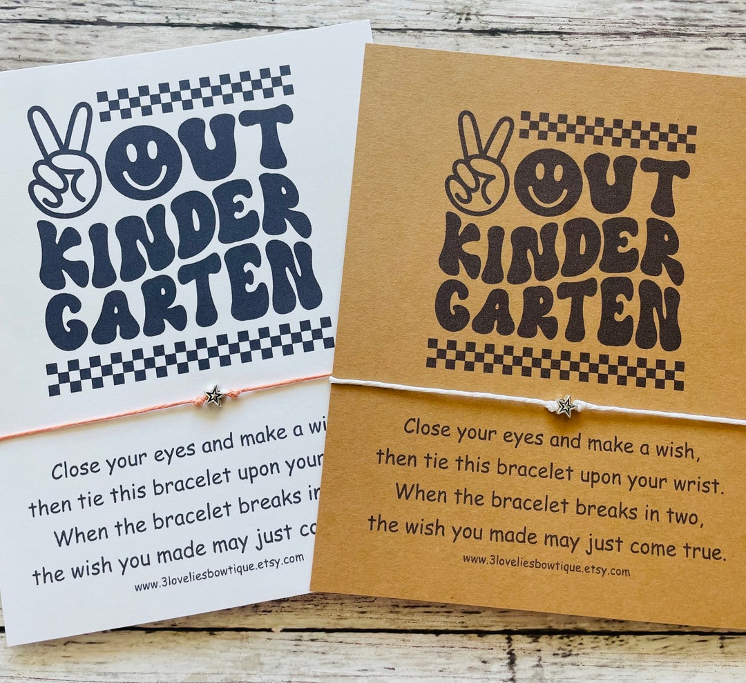 Peace Out Kindergarten, End of School Gift, Kindergarten Graduation ...