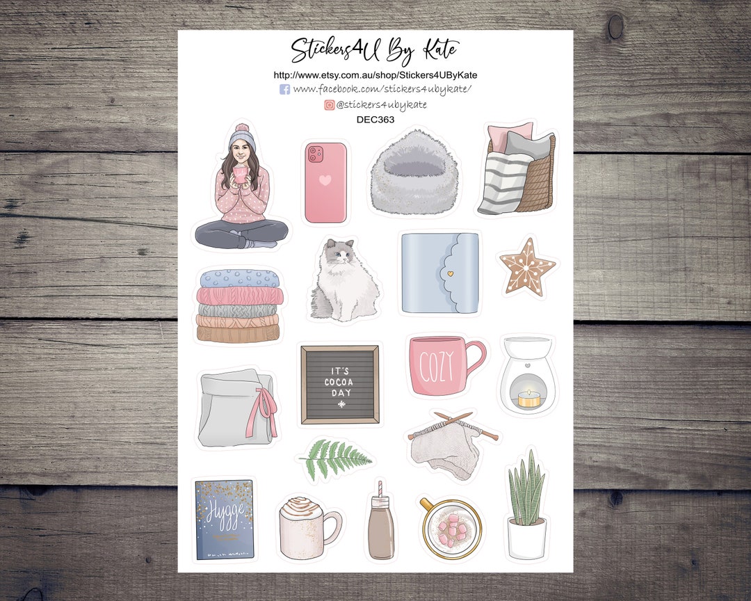 Winter Hygge Clipart | Winter Hygge Decorative Planner Sticker | Erin ...