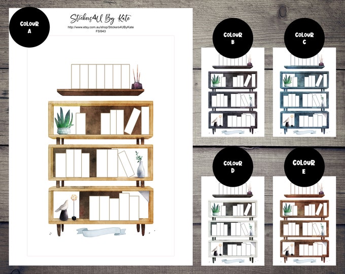 Modern Bookshelf Reading Tracker Book Log Planner Sticker Reading List ...