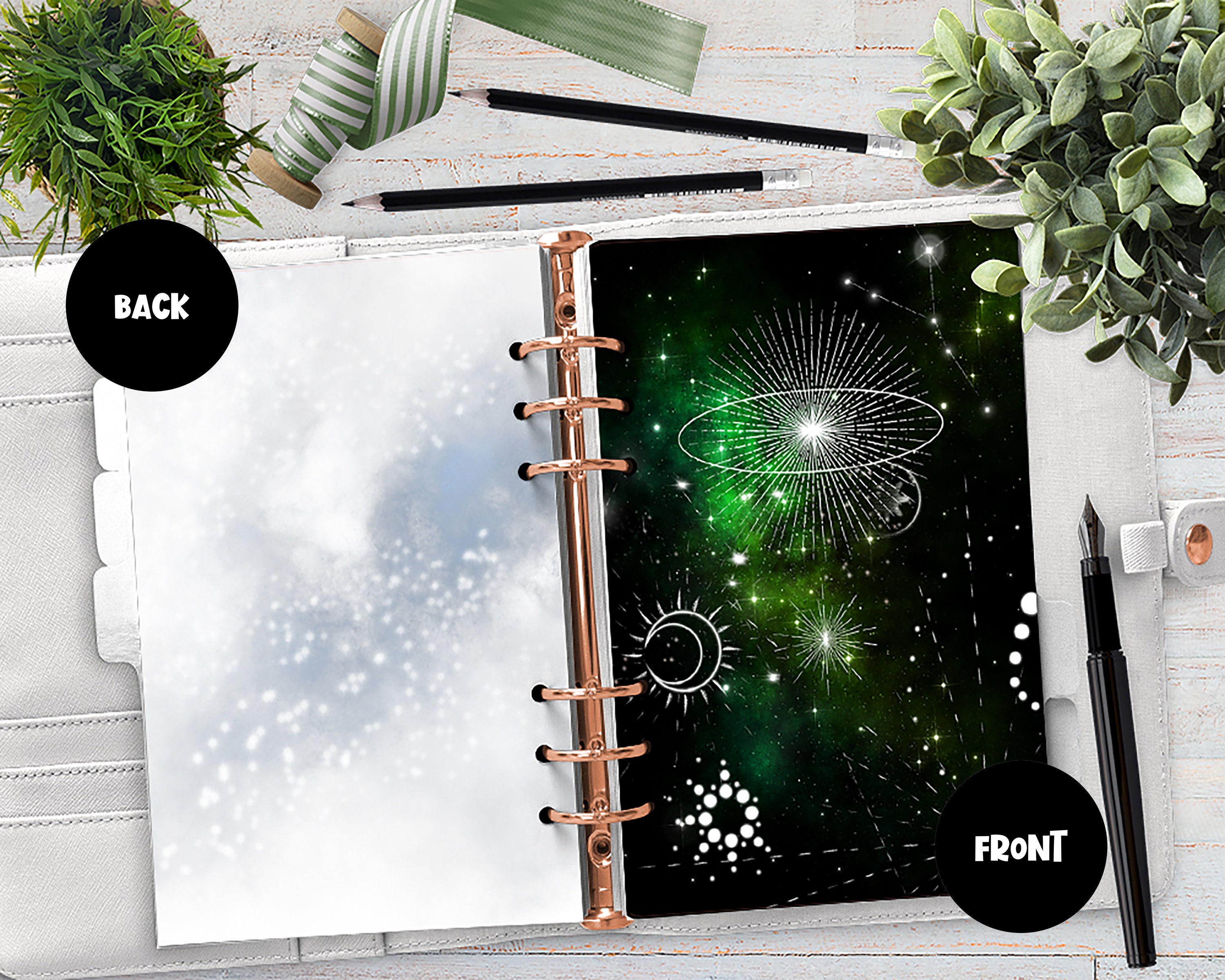 Celestial Planner Dashboard | A5, B6 and Personal Planner Dashboard for ...