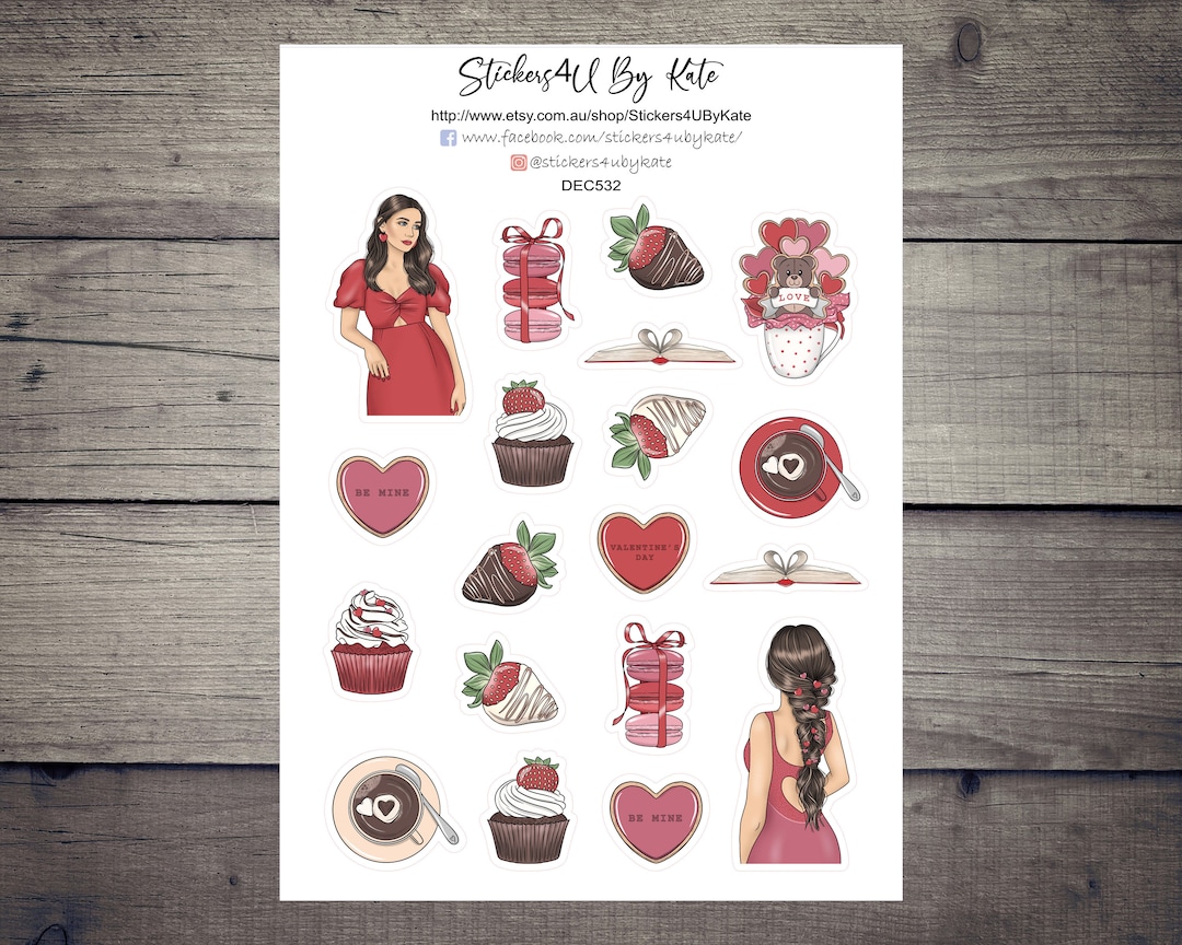 Poppy Love Clipart | Poppy Love Valentine Decorative Planner Sticker ...