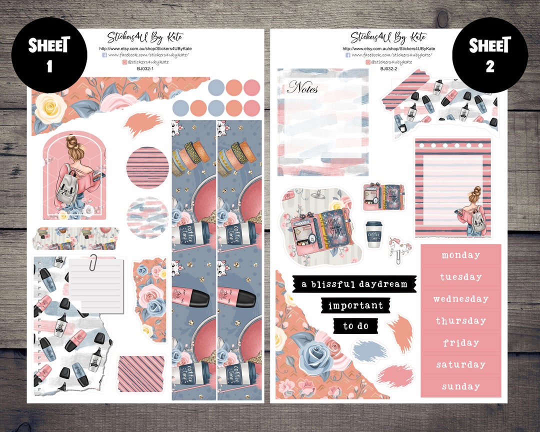 Back to School | Journaling Kit | Planner Sticker Kit | Bullet Journal ...