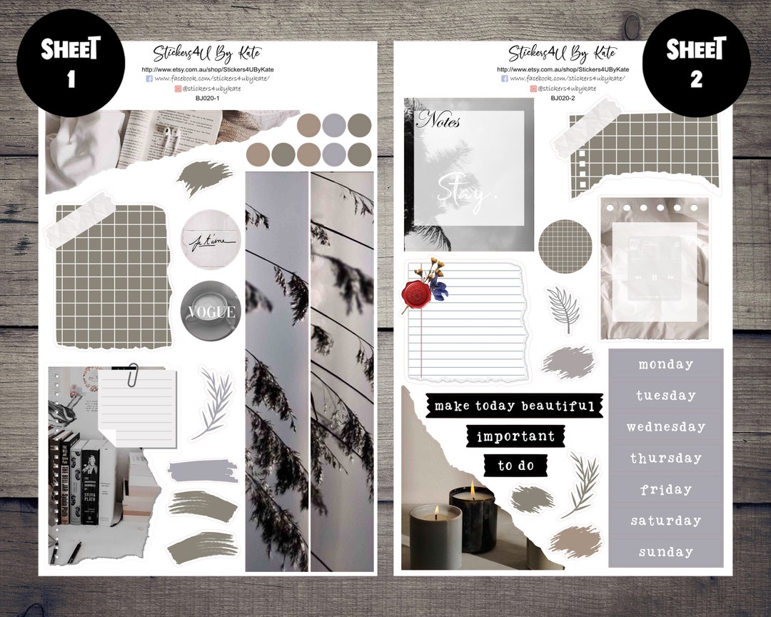 Make Today Beautiful | Journaling Kit | Planner Sticker Kit | Bullet ...