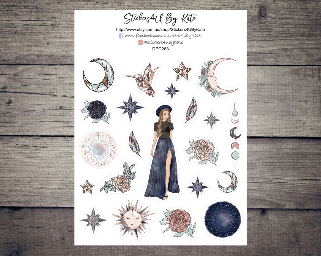 Celestial Star Clipart | Decorative Planner Sticker | Erin Condren ...