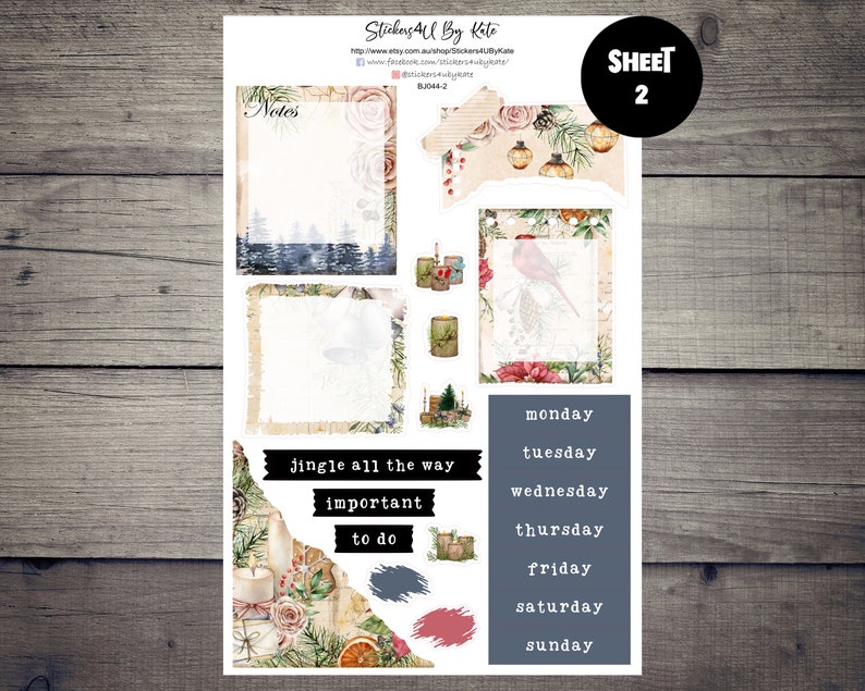 Christmas Story | Journaling Kit | Planner Sticker Kit | Bullet Journal ...