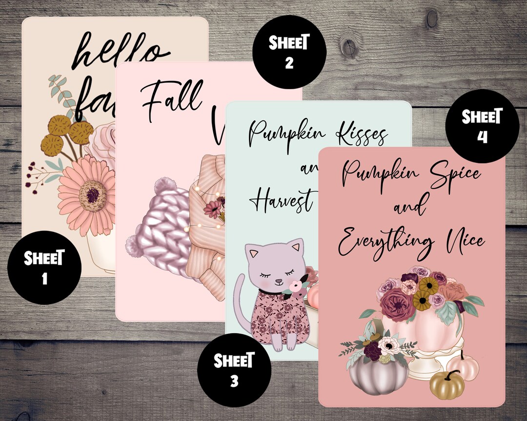 Hello Fall Planner Dashboard | A5, B6 and Personal Planner Dashboard ...