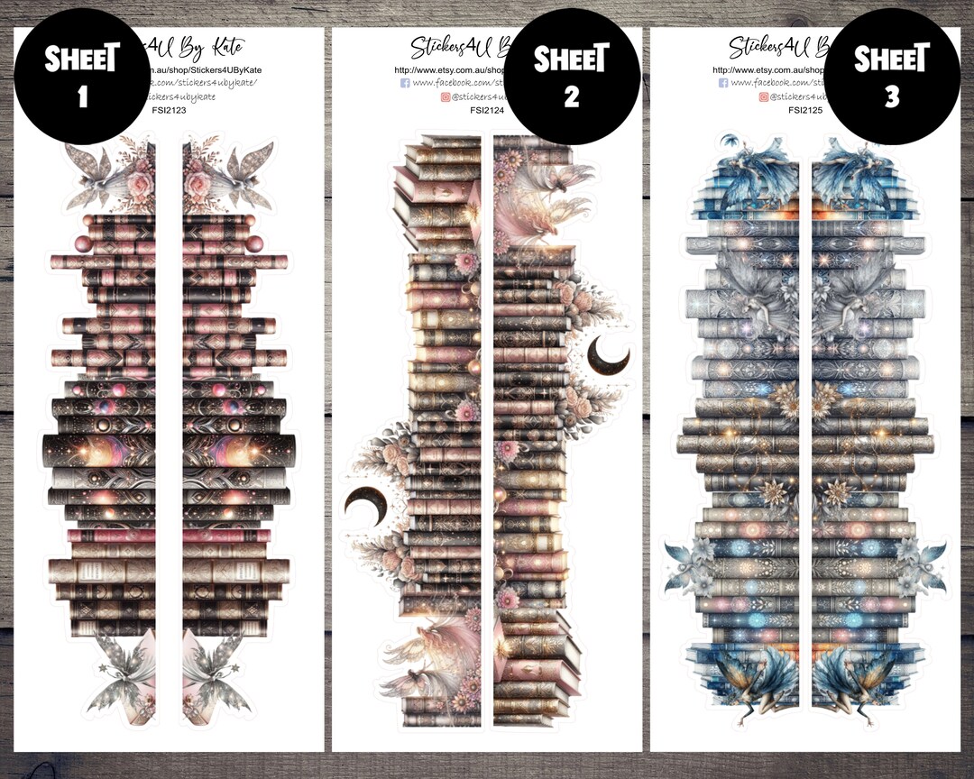 Fairy Bookshelf Border Washi Deco | Bullet Journal Stickers | Planner ...