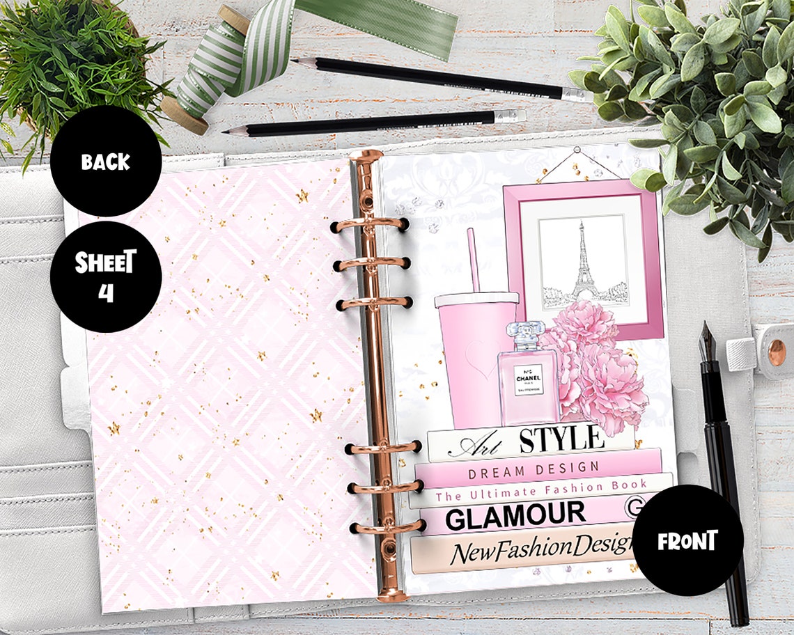 Simply Glam Planner Dashboard | HP, A5, B6,personal Planner Dashboard ...
