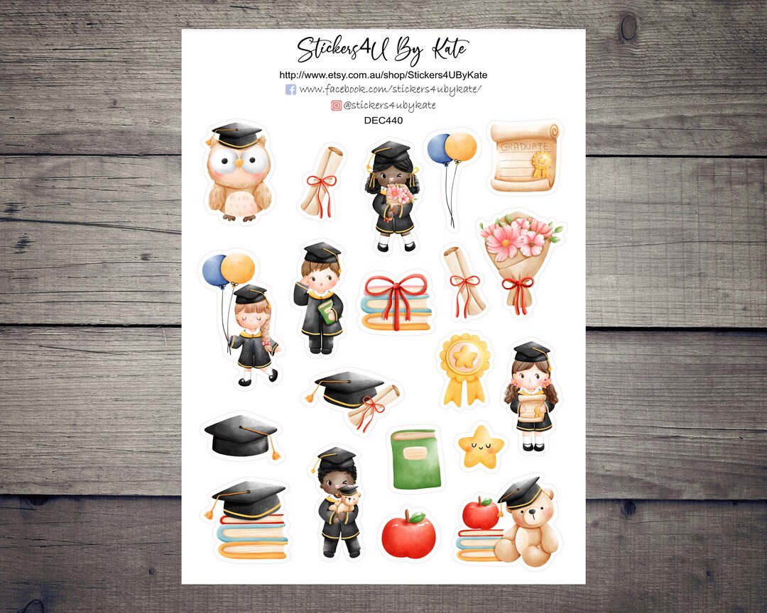 Graduation Clipart | Graduation Decorative Planner Sticker | Erin ...