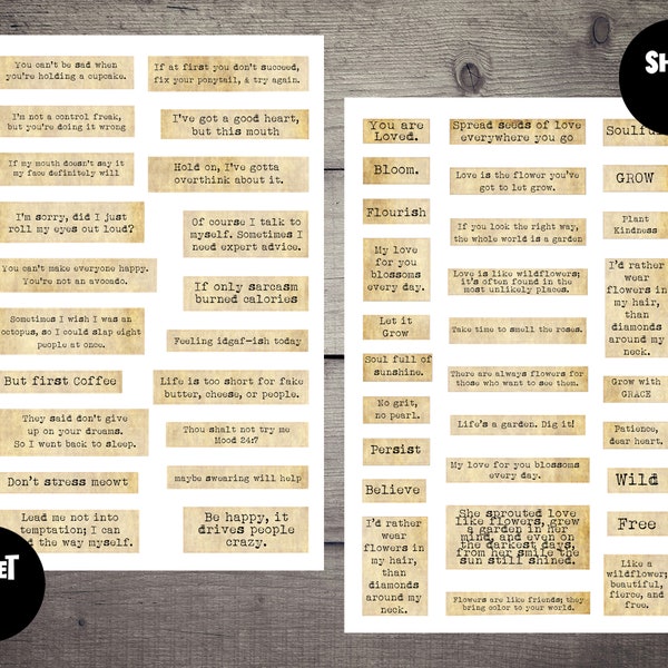 Bullet Journal Stickers - Etsy