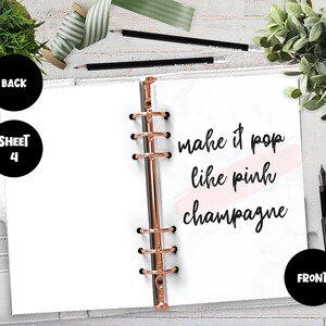 Sparkly and Glamour Dashboard | Happy Planner, A5, B6,personal Planner ...
