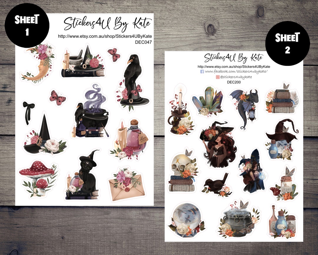 The Witch Clipart | the Witch Decorative Planner Sticker | Erin Condren ...