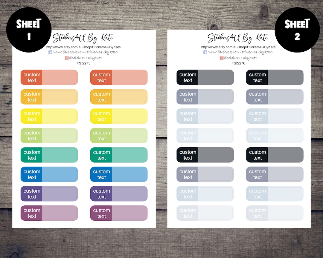 Customise Your Own Labels Quarter Box Functional Erin Condren, Kikki-k ...