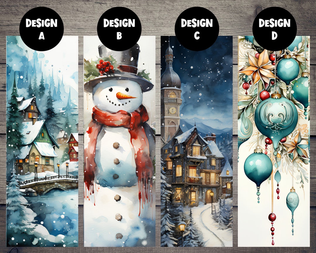 Merry Christmas Vol 1 Bookmark Set of 4 | Quality Bookmark & Laminated ...