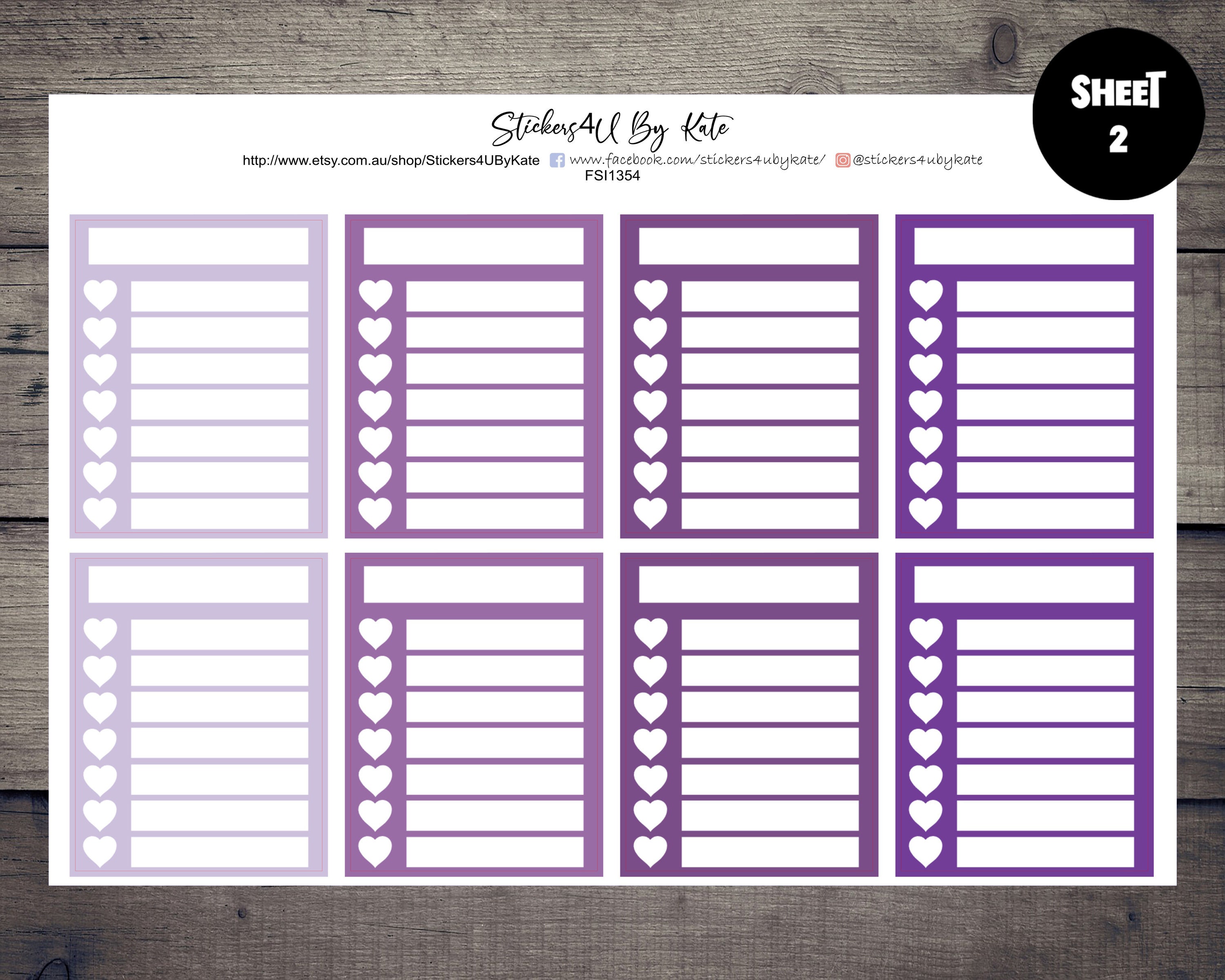 Functional Full Boxes | Checklist Reminder | to Do Lists | Shopping ...