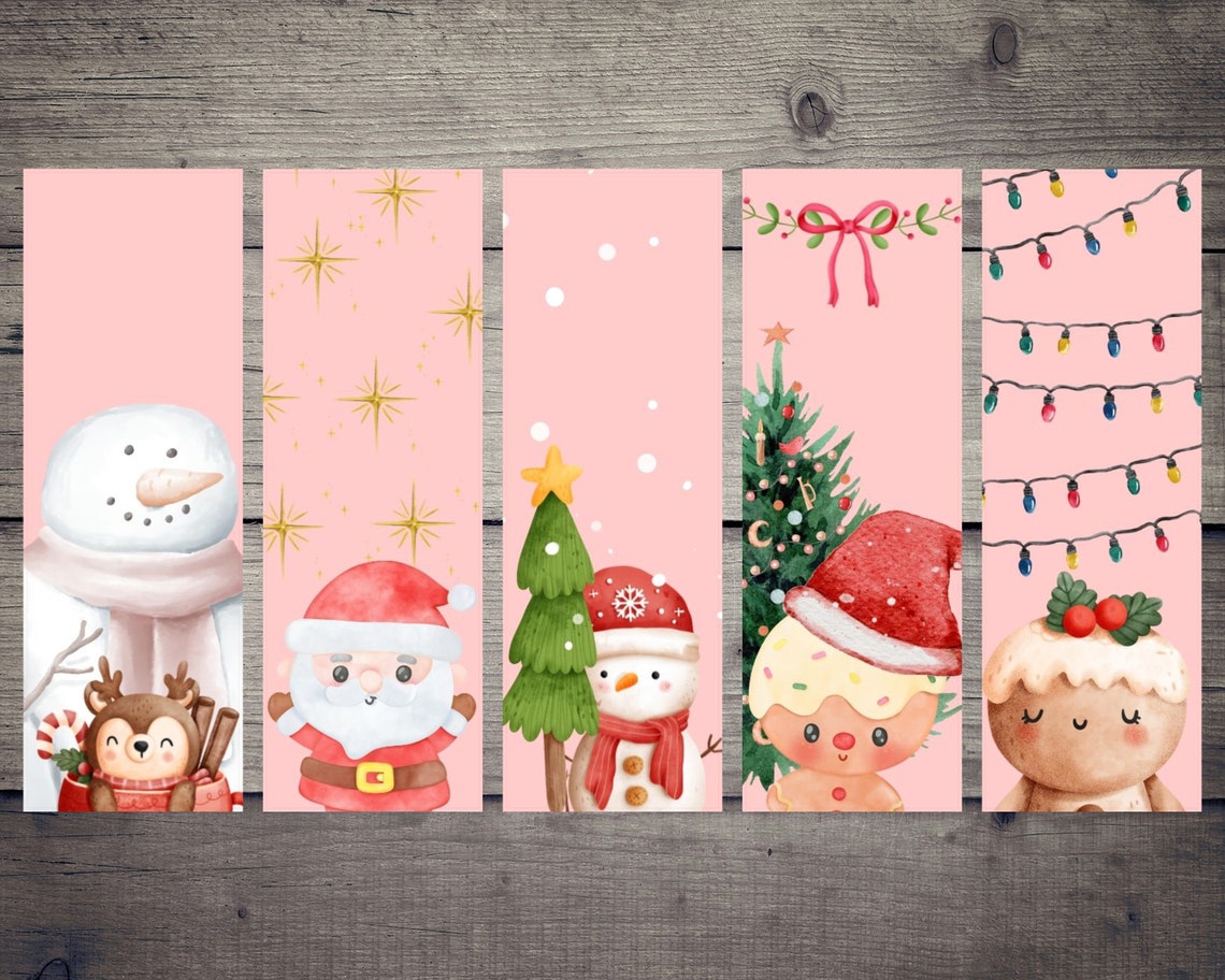 Christmas is Coming Bookmark Set of 5 | Quality Bookmark & Laminated ...