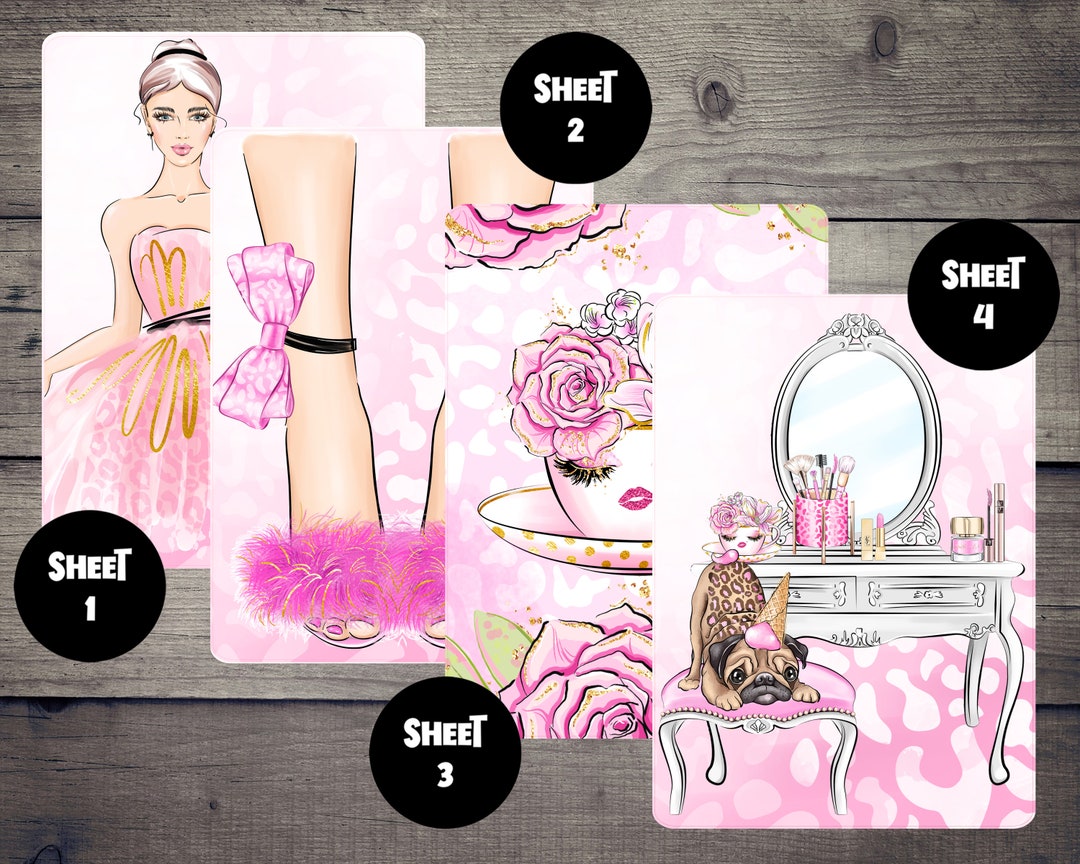 Pink Pretty Planner Dashboard HP, B6, A5 and Personal Planner Dashboard ...