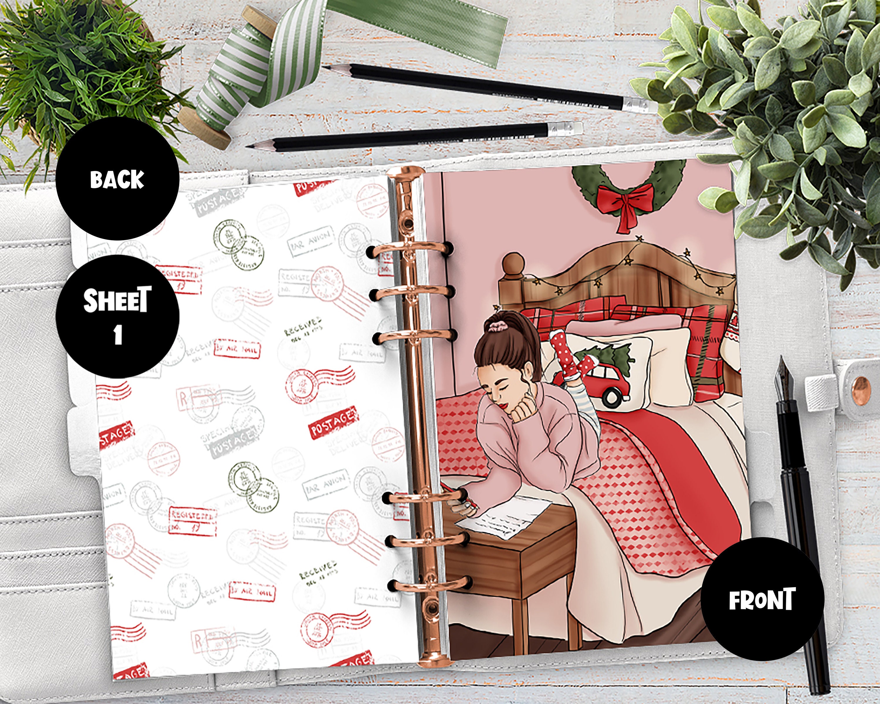 Dear Santa Planner Dashboard | HP, A5, B6,personal Planner Dashboard ...