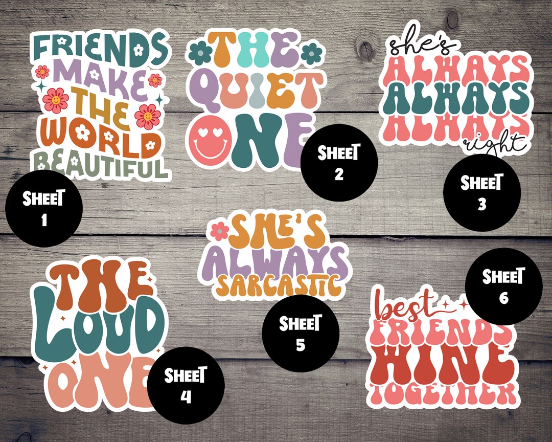 Best Friend Forever Quotes Vol 1 Adhesive | Non-adhesive Cardstock Die ...