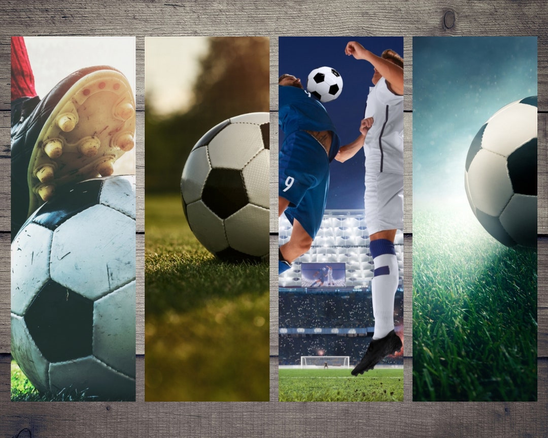 Soccer Bookmark Set of 4 | Quality Bookmark & Laminated | Reader Gifts ...